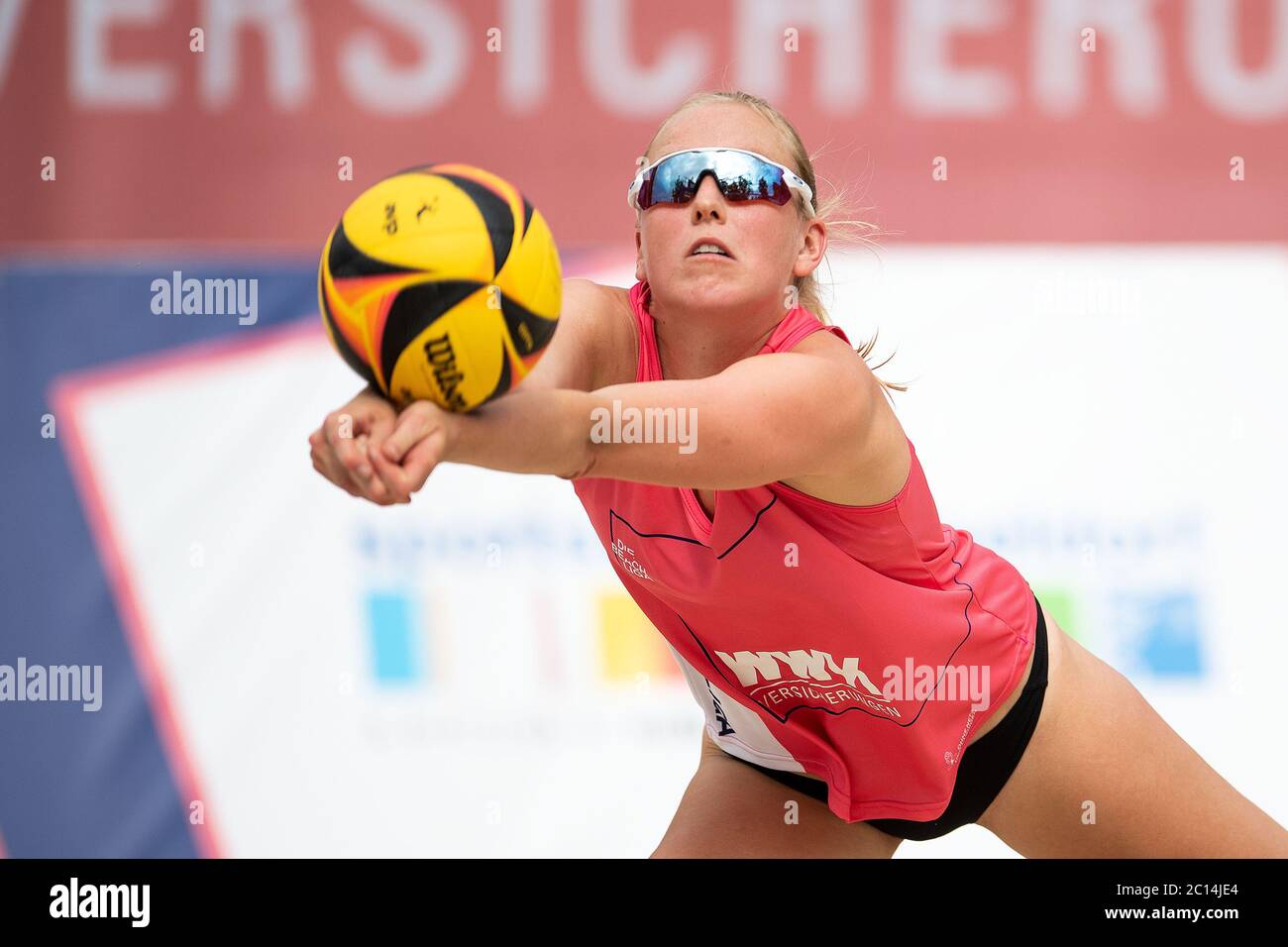 Düsseldorf, Deutschland. Juni 2020. Beachvolleyball, Beachliga ...