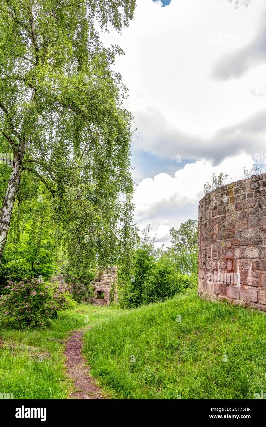 Oberburg mit barbarossa turm und kyffhauser denkmal Stockfotos und ...