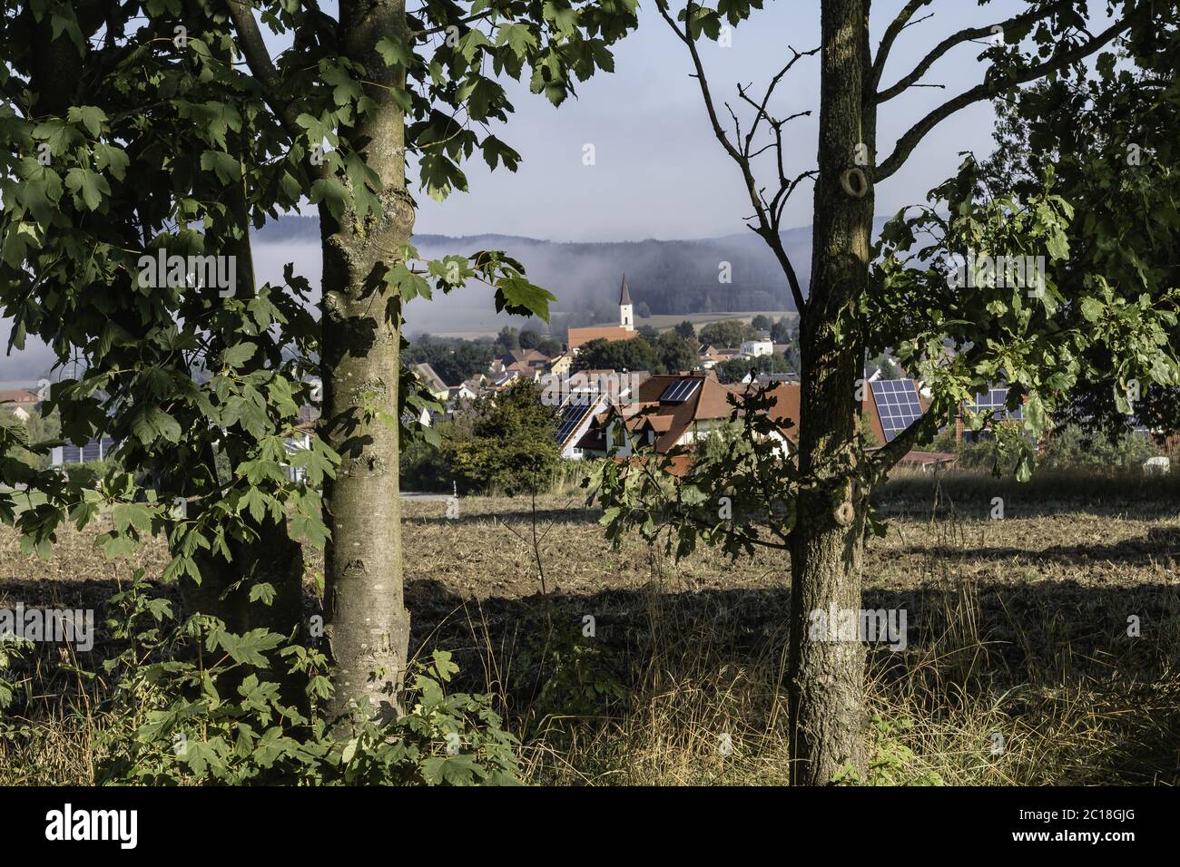 Sehen Sie sich die Stadt Moosbach in der Oberpfalz an Stockfotografie ...
