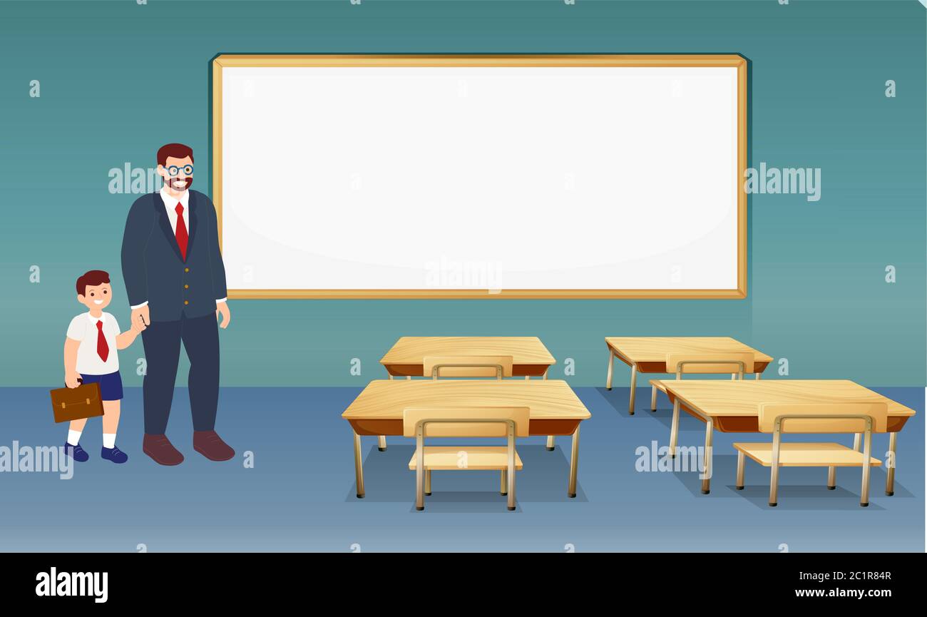 Vater lehrer Stock-Vektorgrafiken kaufen - Alamy