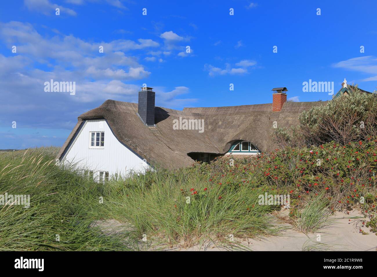 Reetdachhaus am strand von ahrenshoop -Fotos und -Bildmaterial in hoher ...