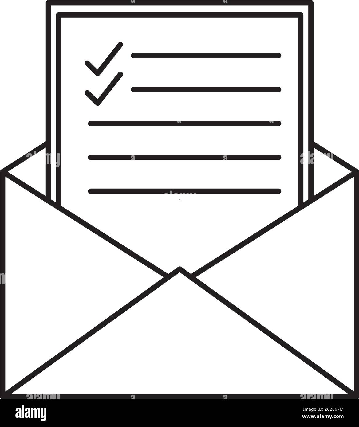 Umschlag Silhouette Stil Icon Design, Nachricht E-Mail-Mail und Brief ...