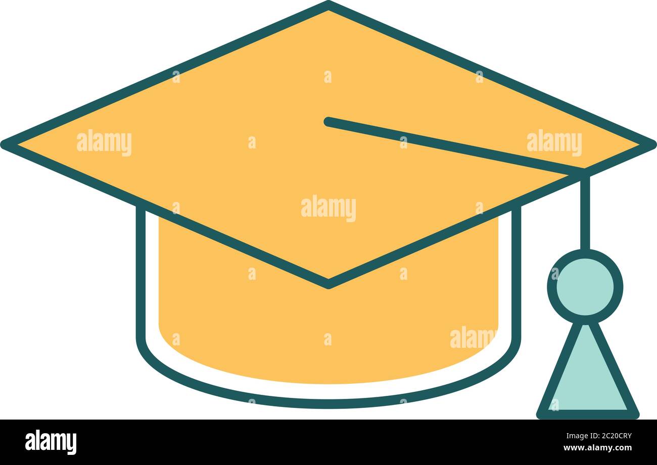 Graduation Cap Linie und füllen Stil Symbol Design, Universität Bildung ... Graduation Cap Linie und füllen Stil Symbol Design, Universität Bildung ...