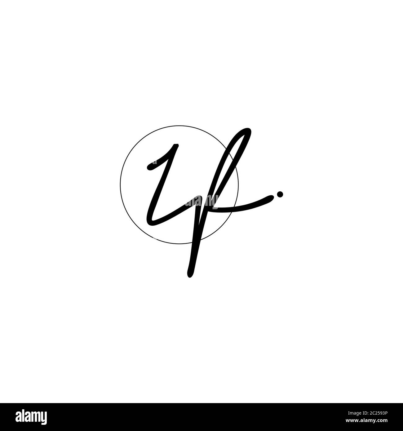 WENN Initialen Unterschrift Logo. Handschriftliche Logo-Vektor-Vorlagen ...