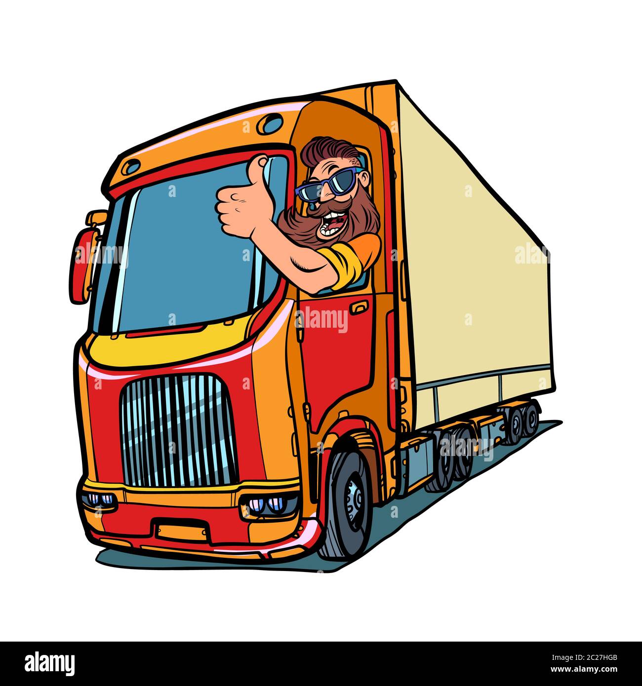 Cartoon man driving car sign -Fotos und -Bildmaterial in hoher ...