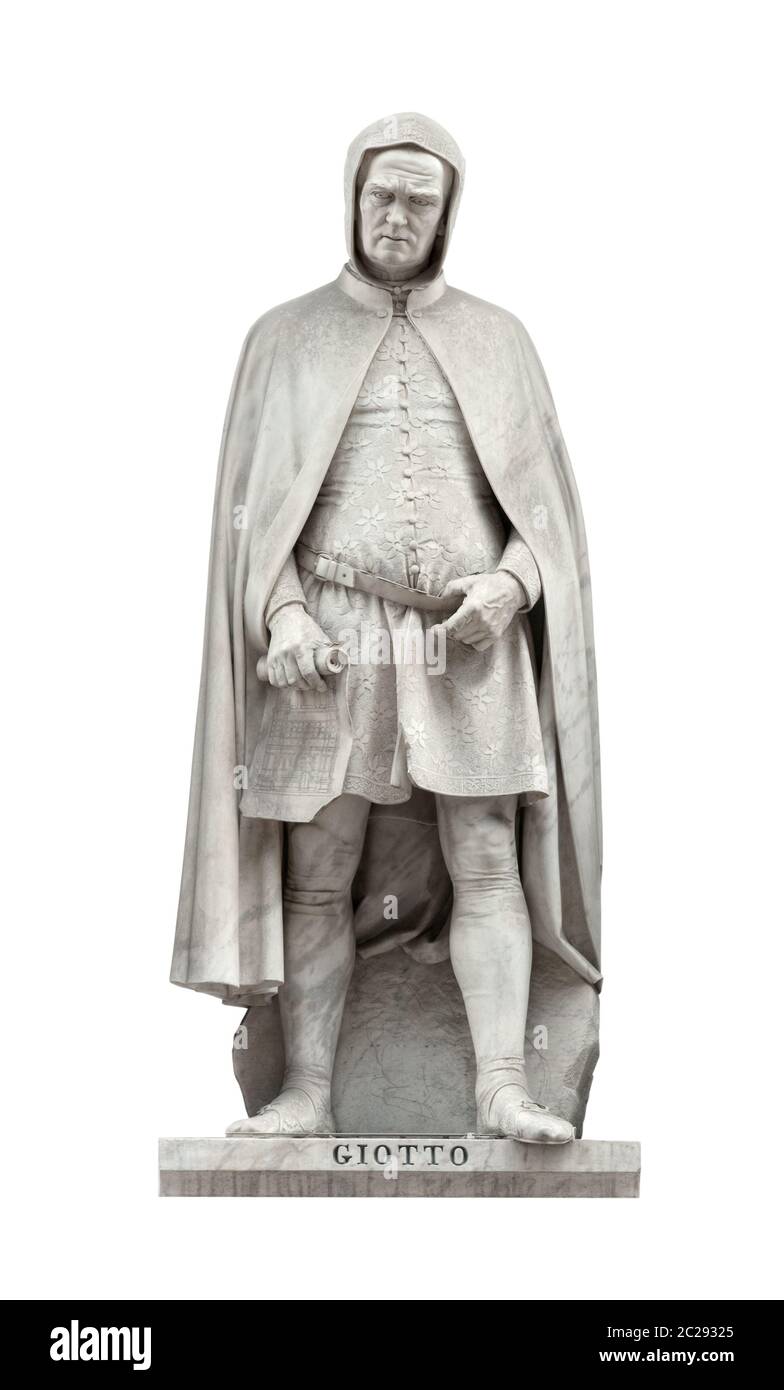 Giotto di Bondone Statue an der Fassade der Uffizien Galerie von ...