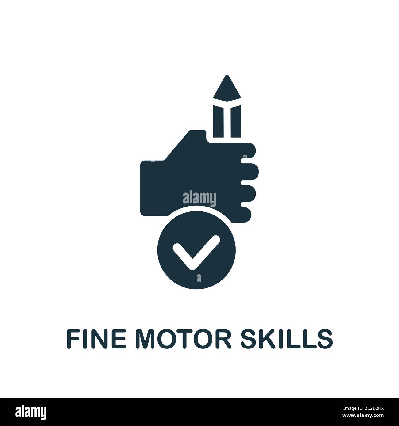 Symbol Feinmotorik. Einfaches Element aus der Child Development ...