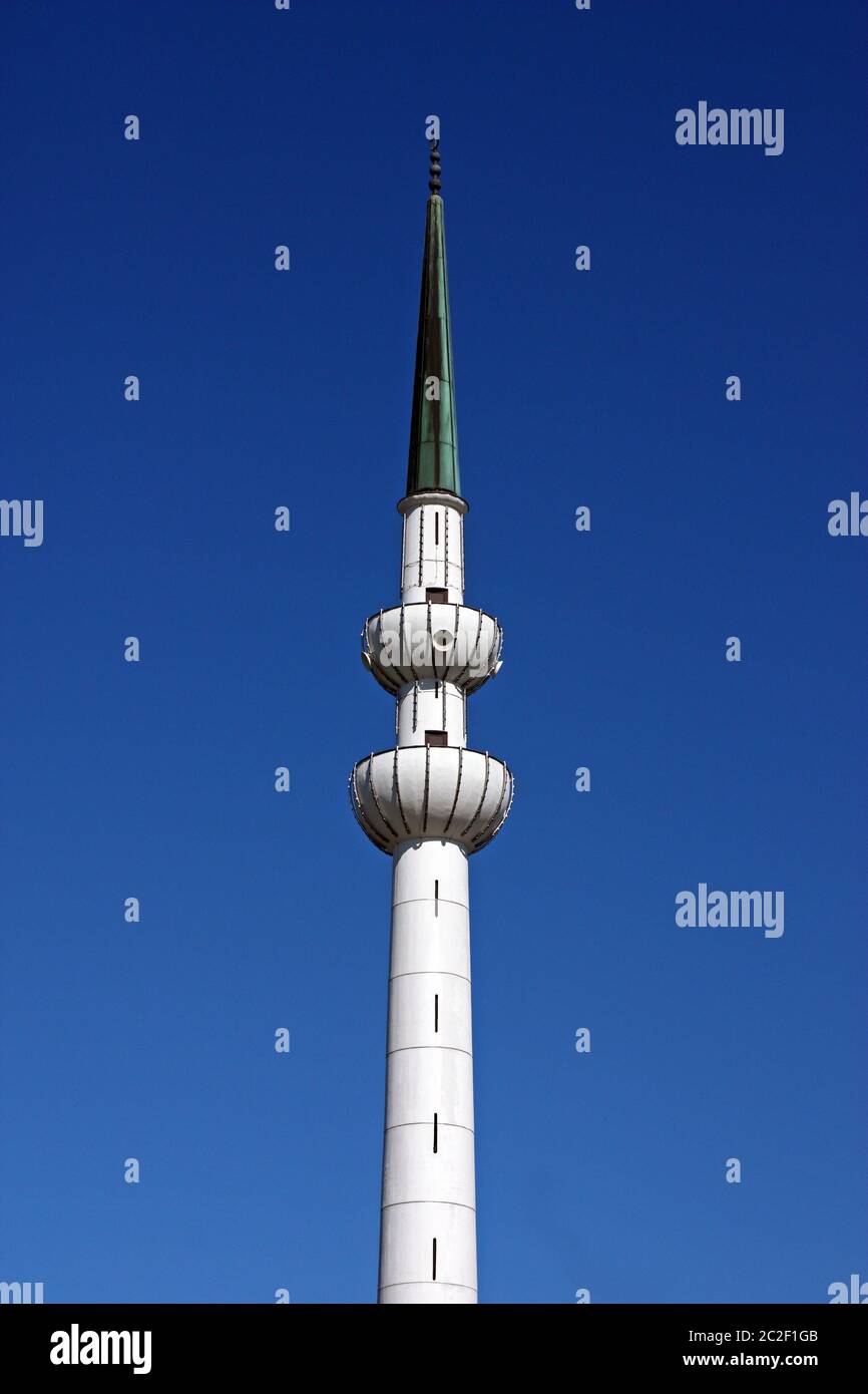 Minarett der Moschee in Zagreb, Kroatien Stockfotografie - Alamy