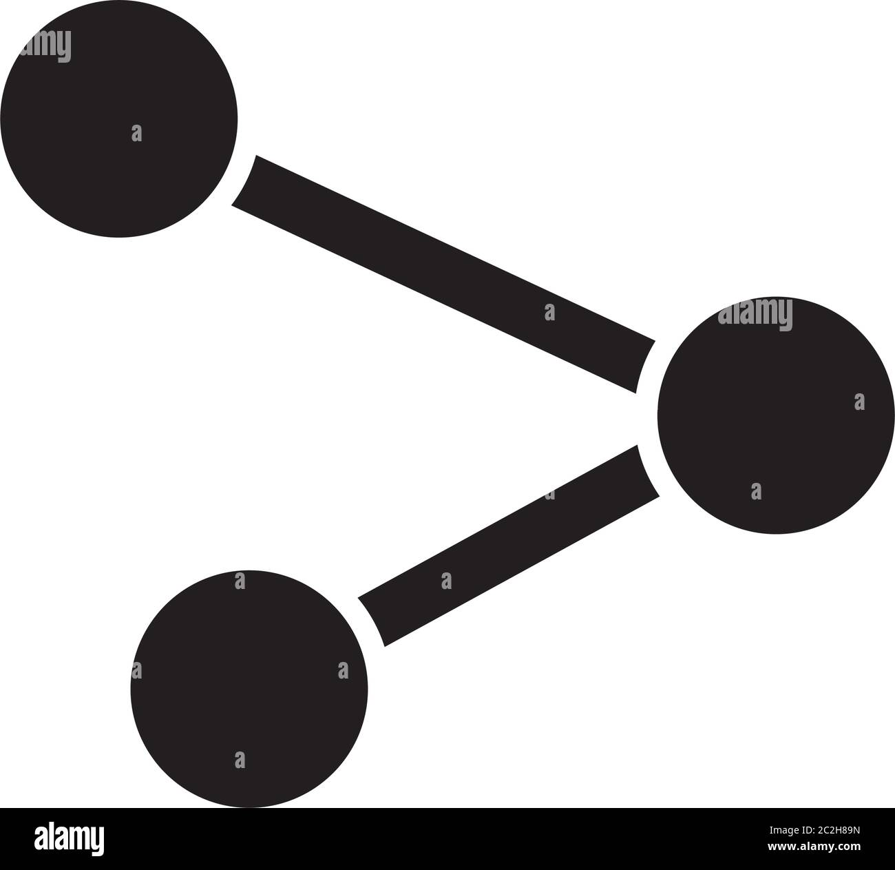 Web-Icons Konzept, teilen Symbol Symbol auf weißem Hintergrund ...