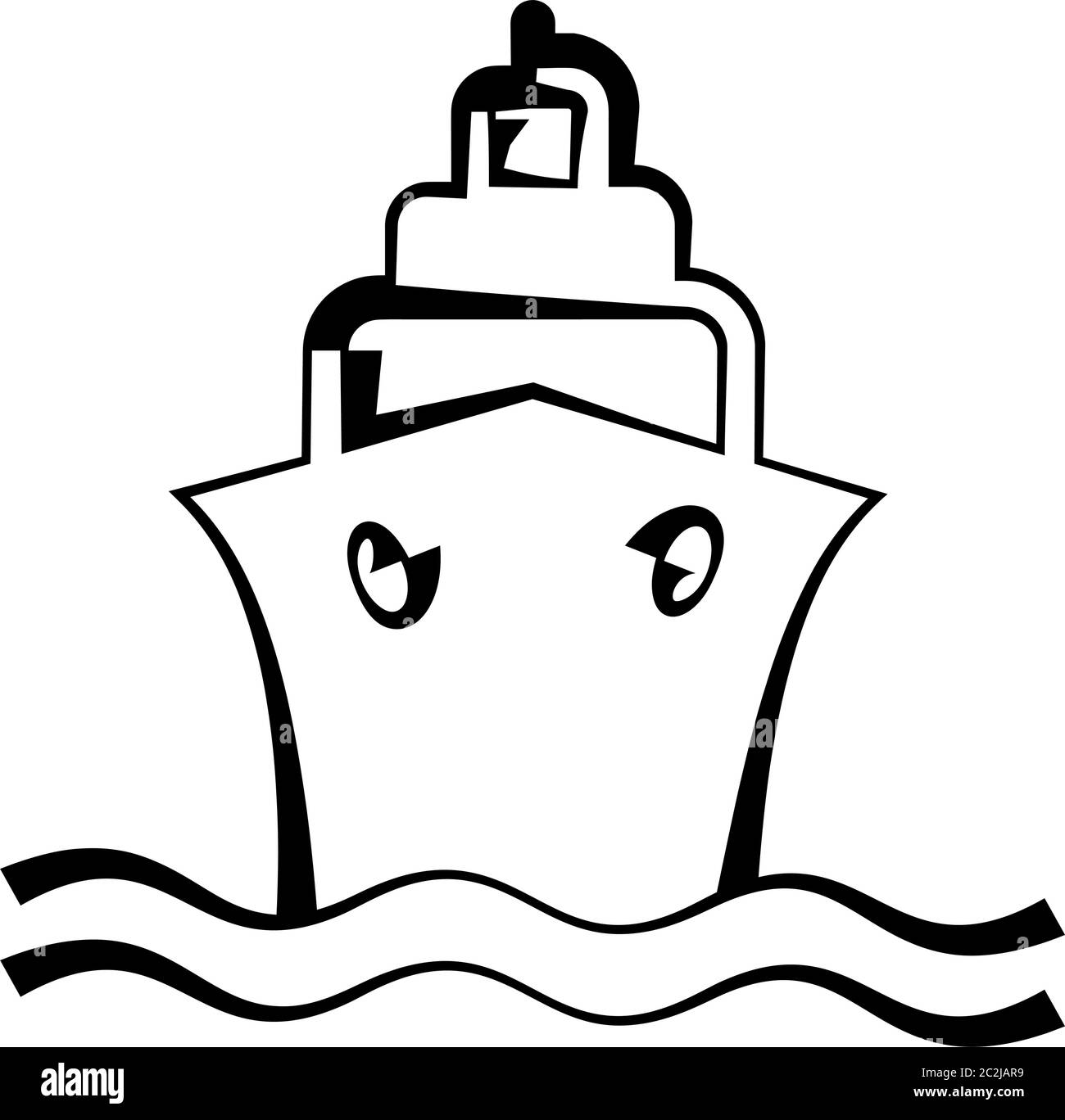 Schiffssymbol, Schiffssymbol Vektorgrafik Illustration Stock ...