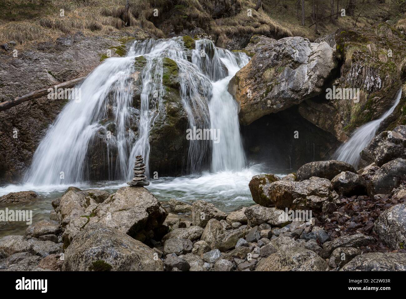 Kuhflucht Wasserfälle in der Nähe von Farchant Dorf, Oberbayern ... Kuhflucht Wasserfälle in der Nähe von Farchant Dorf, Oberbayern ...