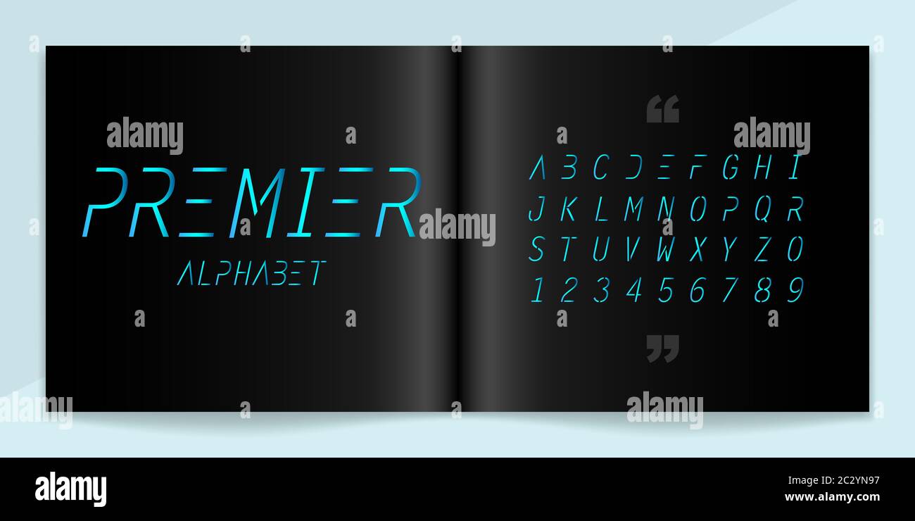 Moderne Schrift und Alphabet gesetzt. Lettering Design für ...