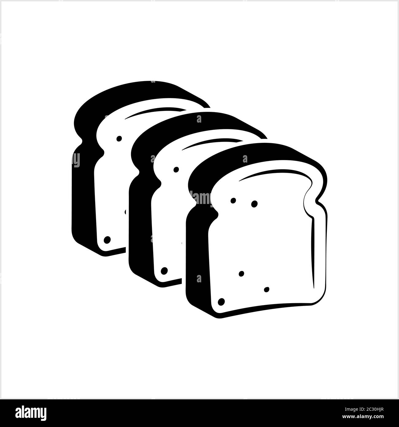 Brot-Symbol, Brot-Symbol Vektor-Kunst Illustration Stock-Vektorgrafik ...