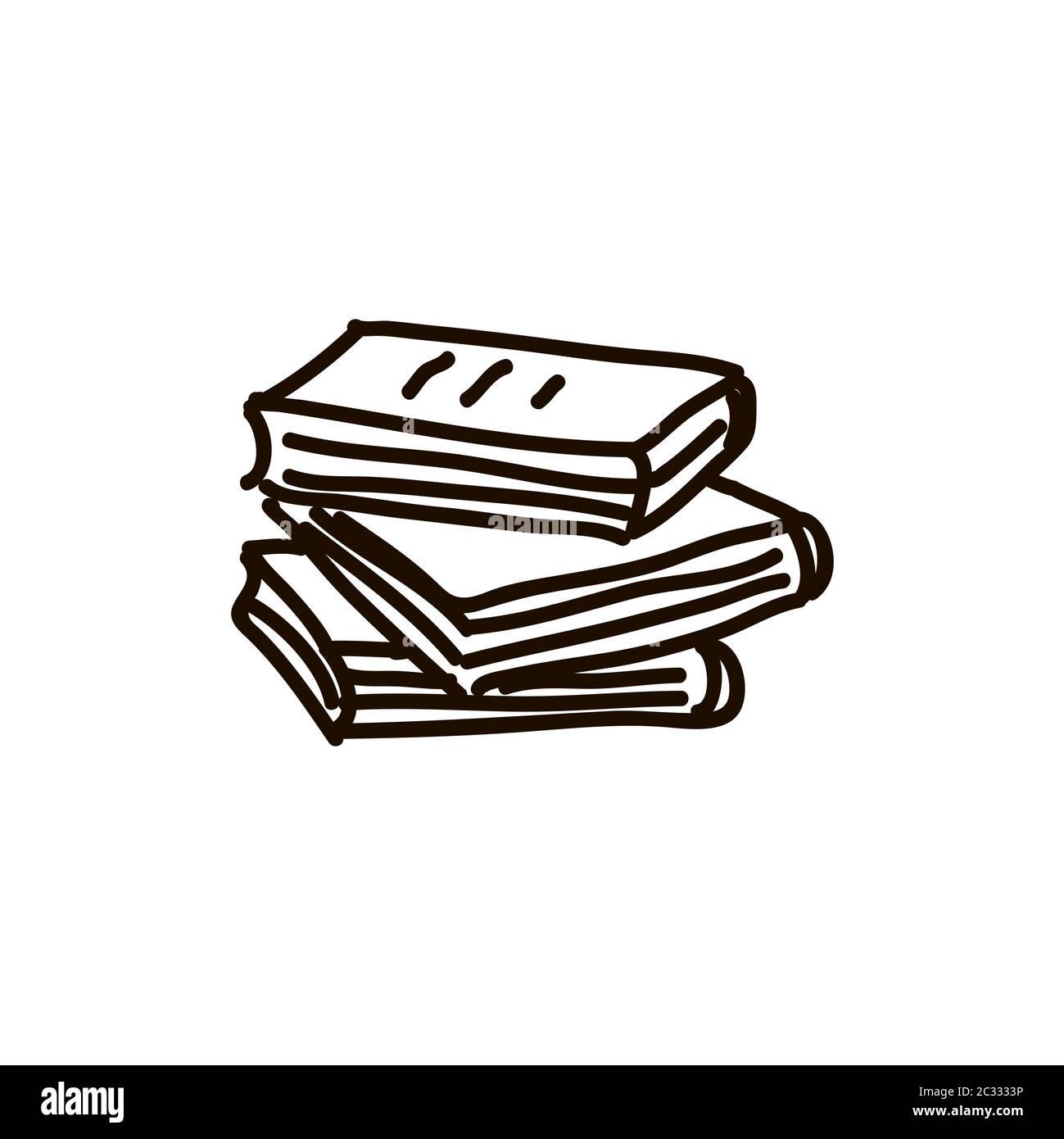 Bücher gestapelt vector -Fotos und -Bildmaterial in hoher Auflösung – Alamy