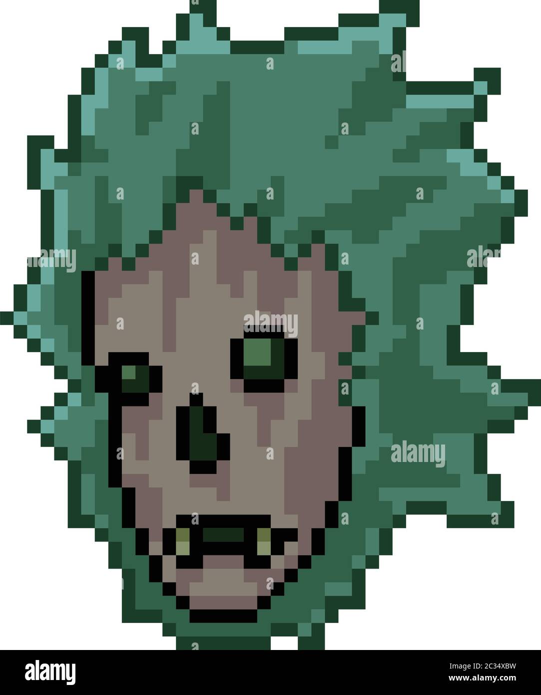 Minecraft Zombie Gezicht Pixel Art Zombie Pixel Art 8 Bit