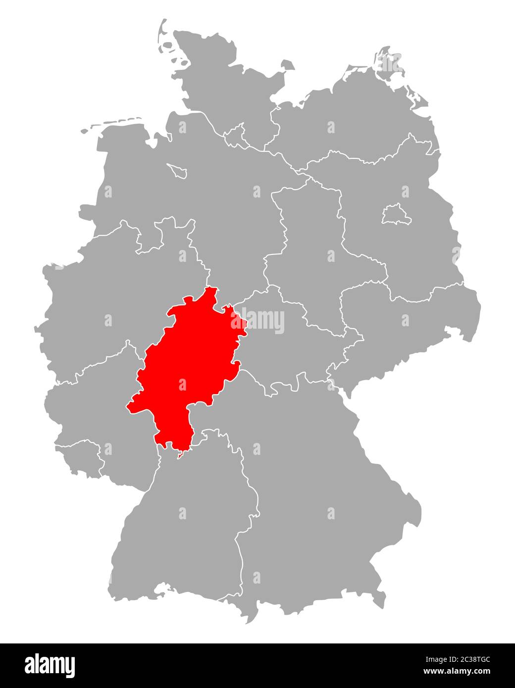 Hessen Kontur Stockfotos und -bilder Kaufen - Alamy