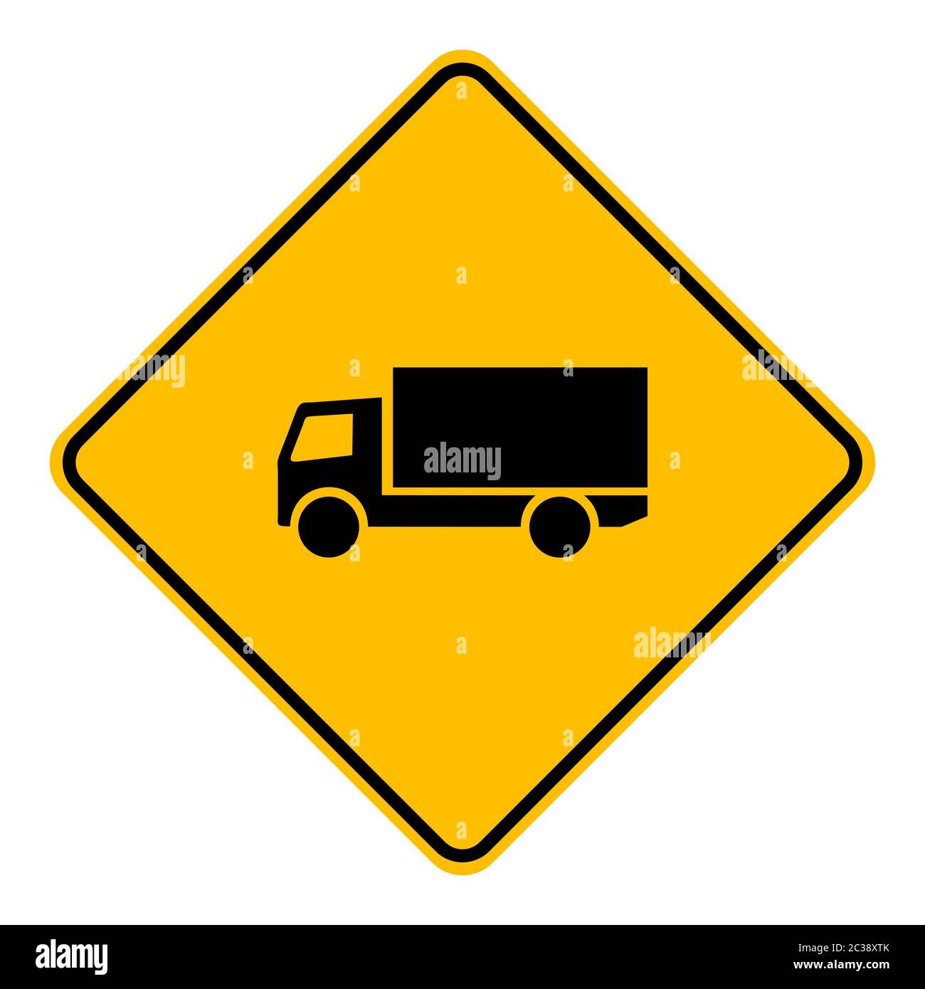 Lkw verkehrsschild Ausgeschnittene Stockfotos und -bilder - Alamy