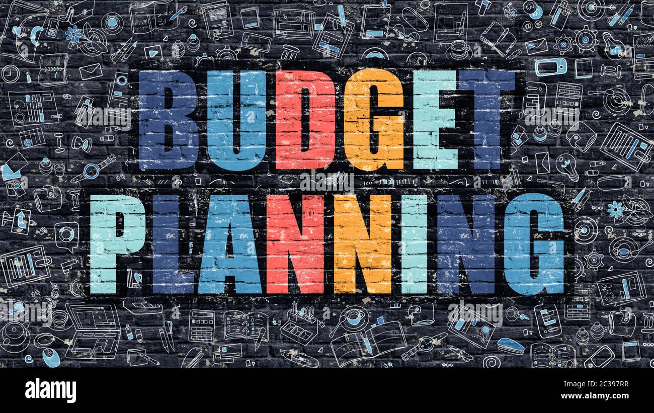 Konzept Der Budgetplanung. Moderne Illustration. Mehrfarbige ...