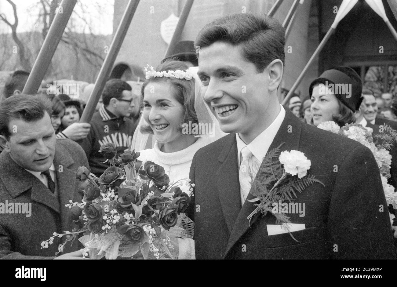 Die Hochzeit der österreichischen Skirennfahrerin Edith Zimmermann mit ...