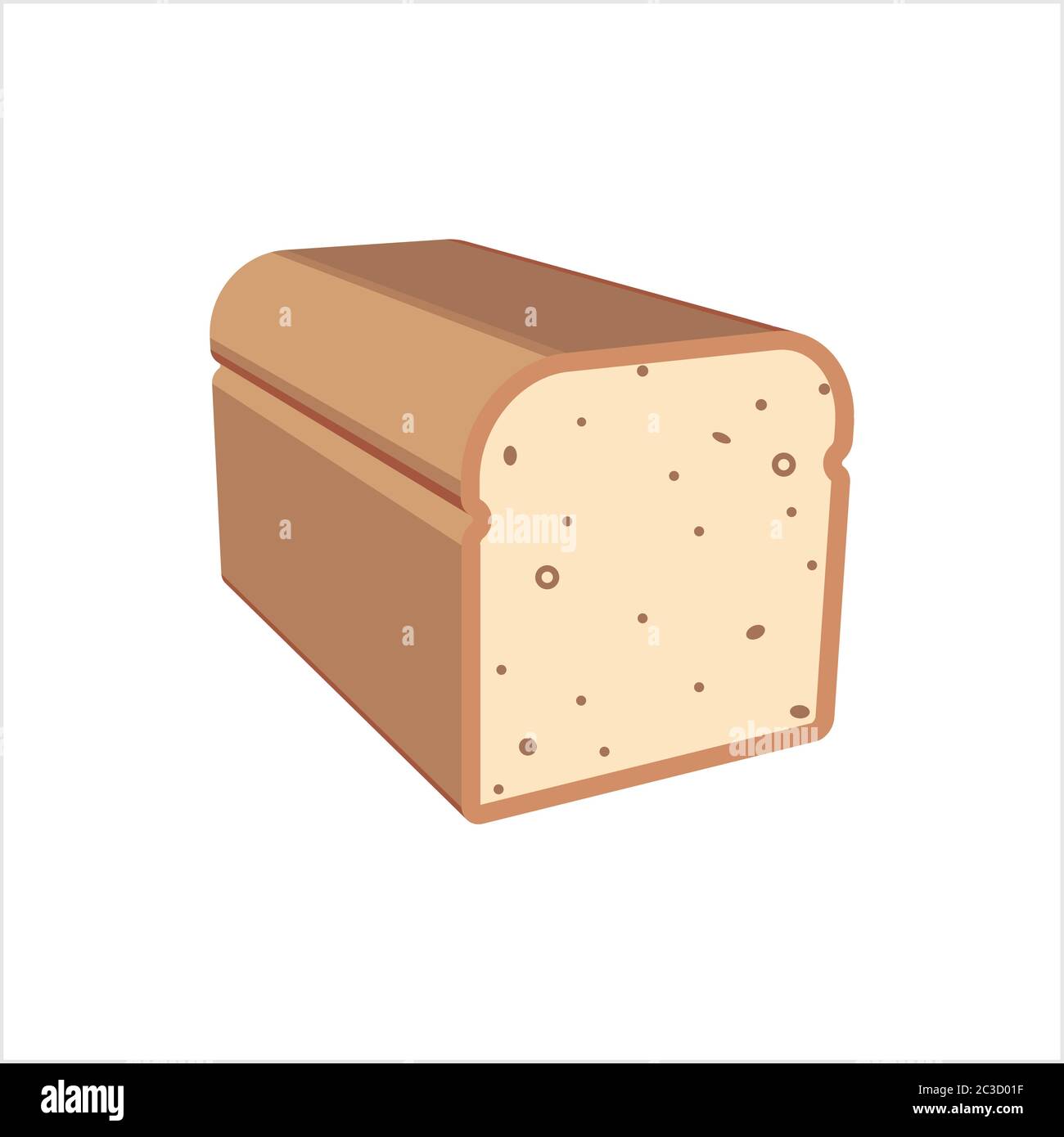 Brot-Symbol, Brot-Symbol Vektor-Kunst Illustration Stock-Vektorgrafik ...