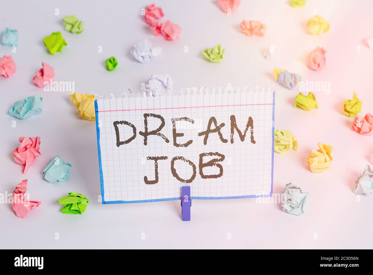 Word Writing Text Dream Job. Business Foto zeigt die berufliche ...