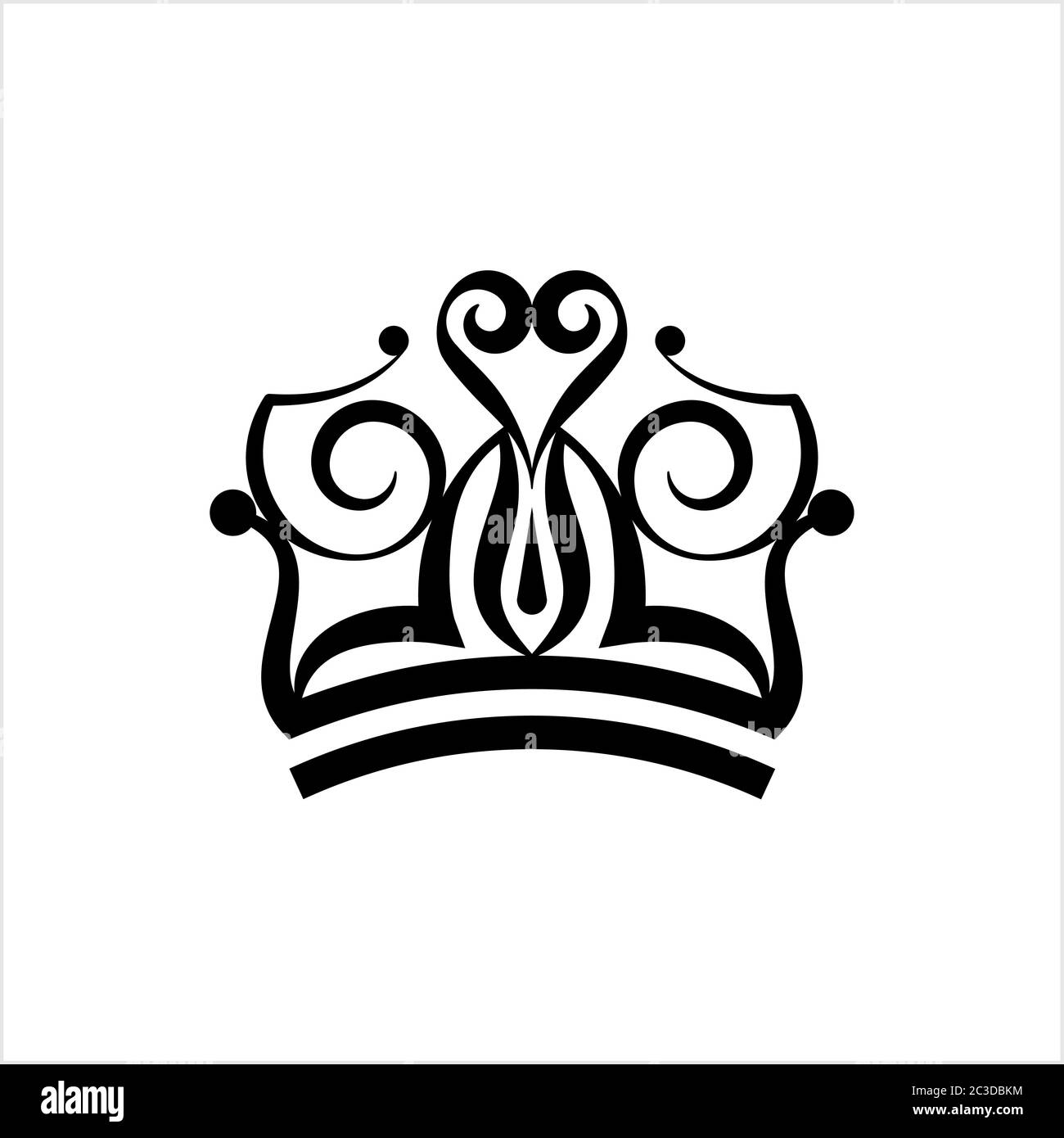 Krone Symbol, Krone Vektor Kunst Illustration Stock-Vektorgrafik - Alamy