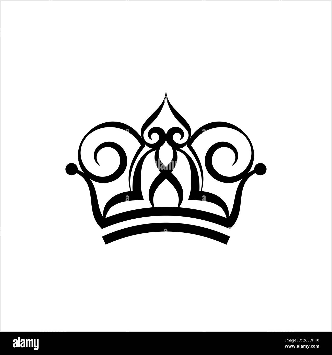 Krone Symbol, Krone Vektor Kunst Illustration Stock-Vektorgrafik - Alamy