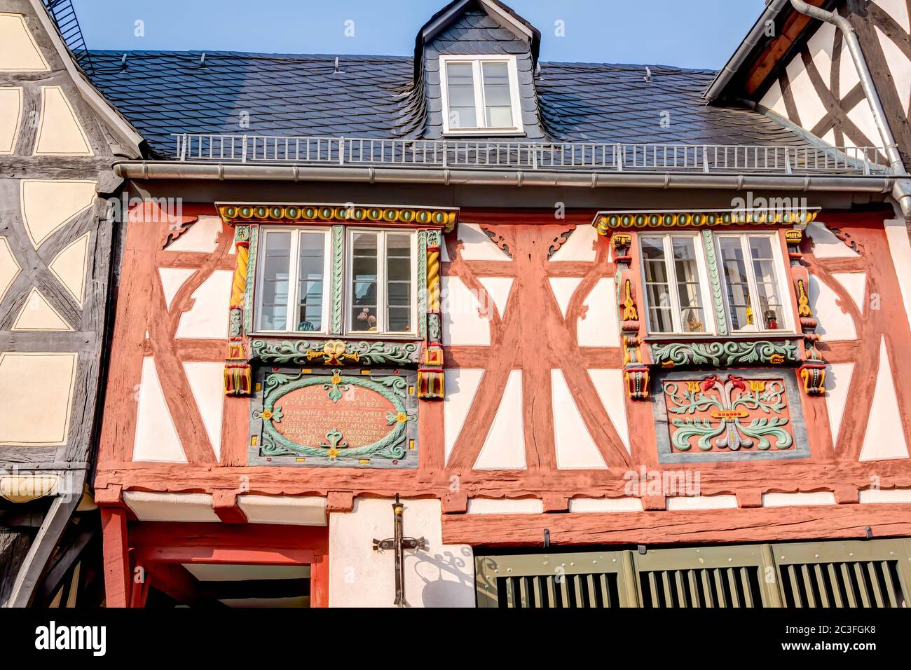Fachwerkhäuser in der Altstadt von Bad Camberg in Hessen ...