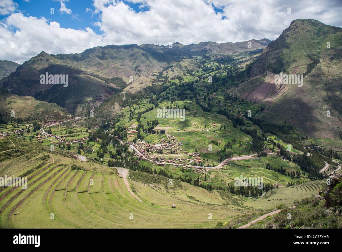 Das Heilige Tal und die Inka-Ruinen von Pisac, in der Nähe von Cuzco Peru Stockfotografie - Alamy