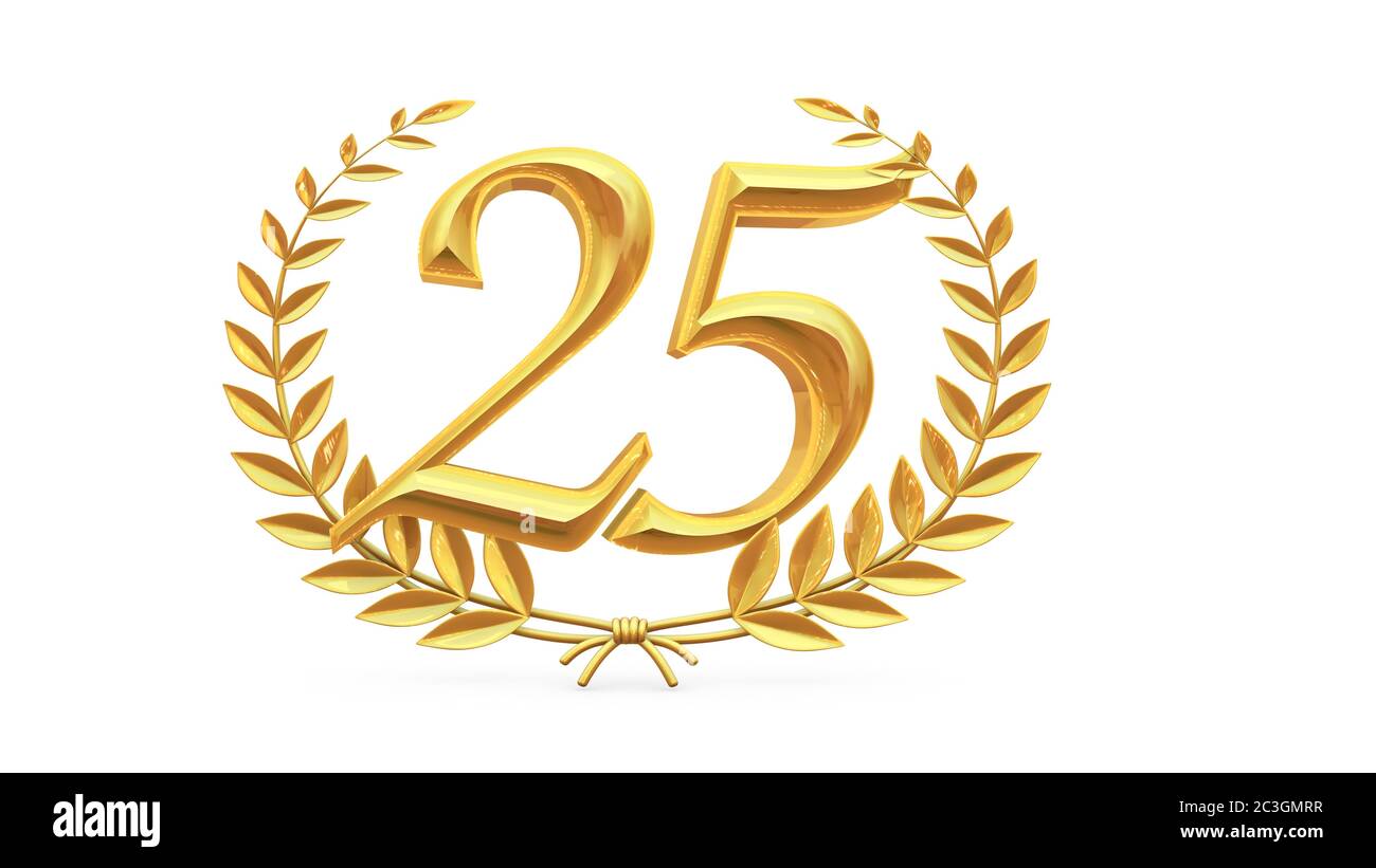 Goldene 25 Geburtstagsfeier Stockfotos und -bilder Kaufen - Alamy