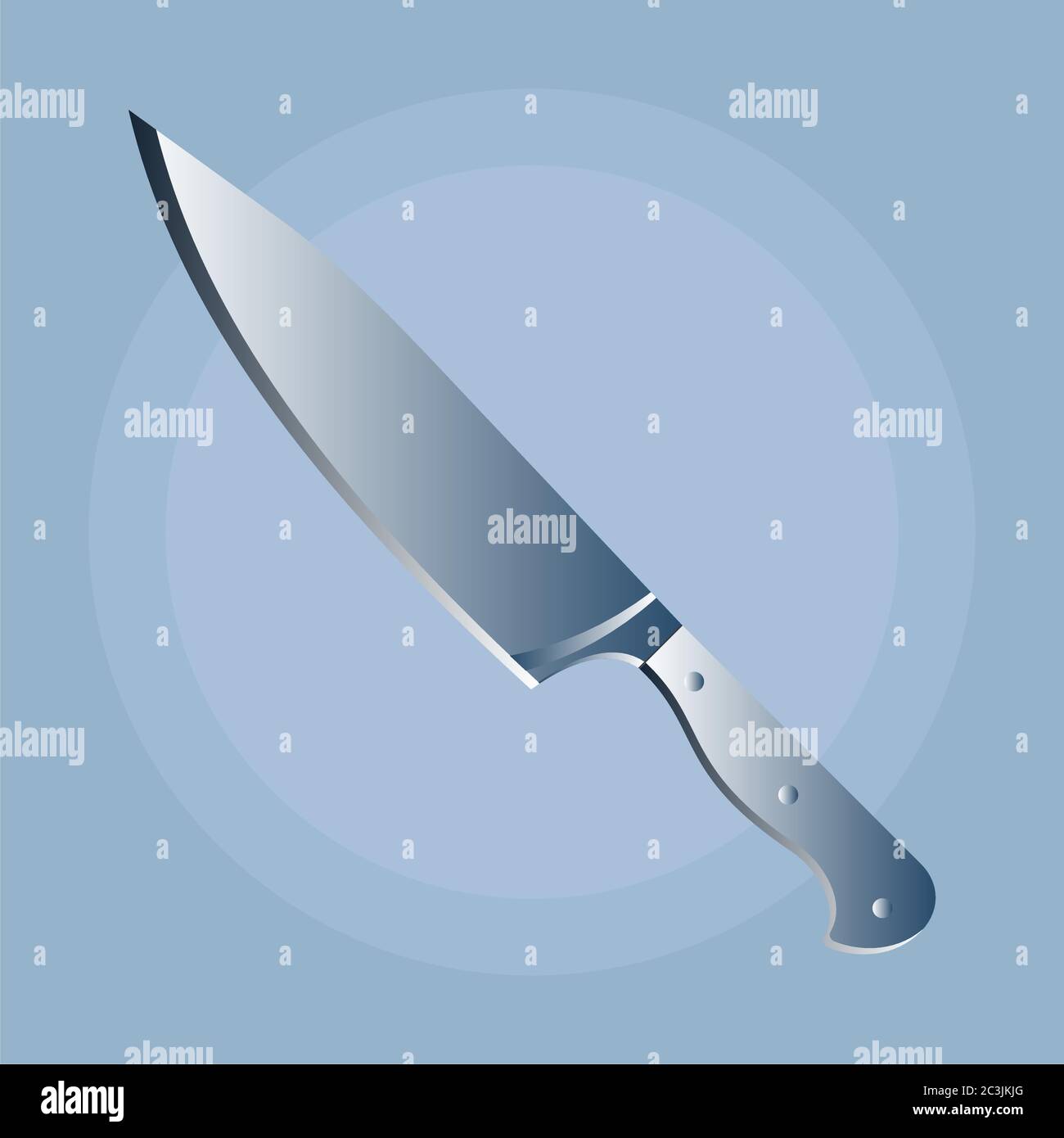 Messer Symbol Vektor Illustration Stock-Vektorgrafik - Alamy