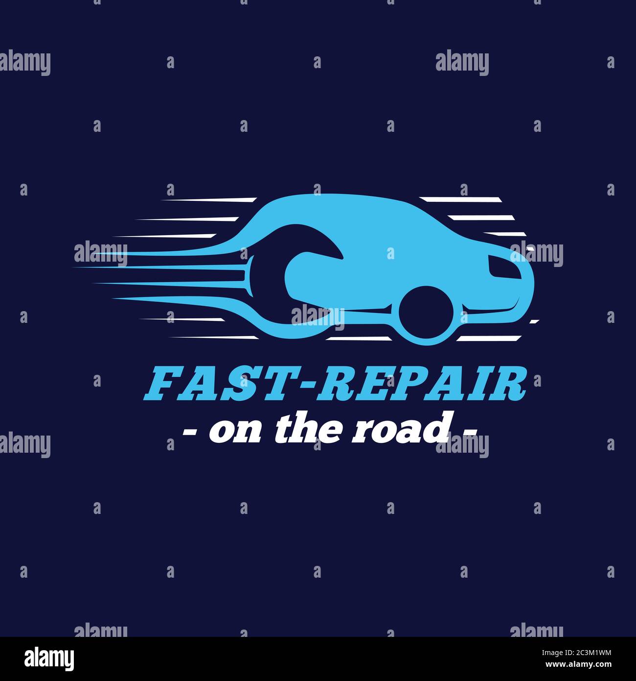 Fast Repair Service-Logo. Design-Vorlage für die Fahrzeugreparatur ...
