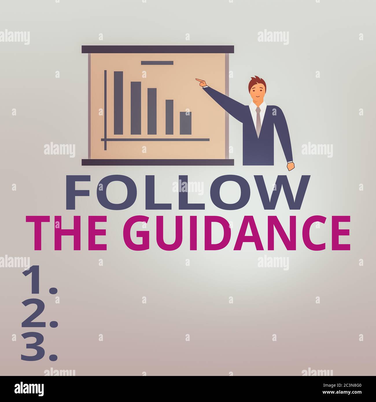 Textschild mit der Anzeige „Anweisungen befolgen“. Business Foto Text ...