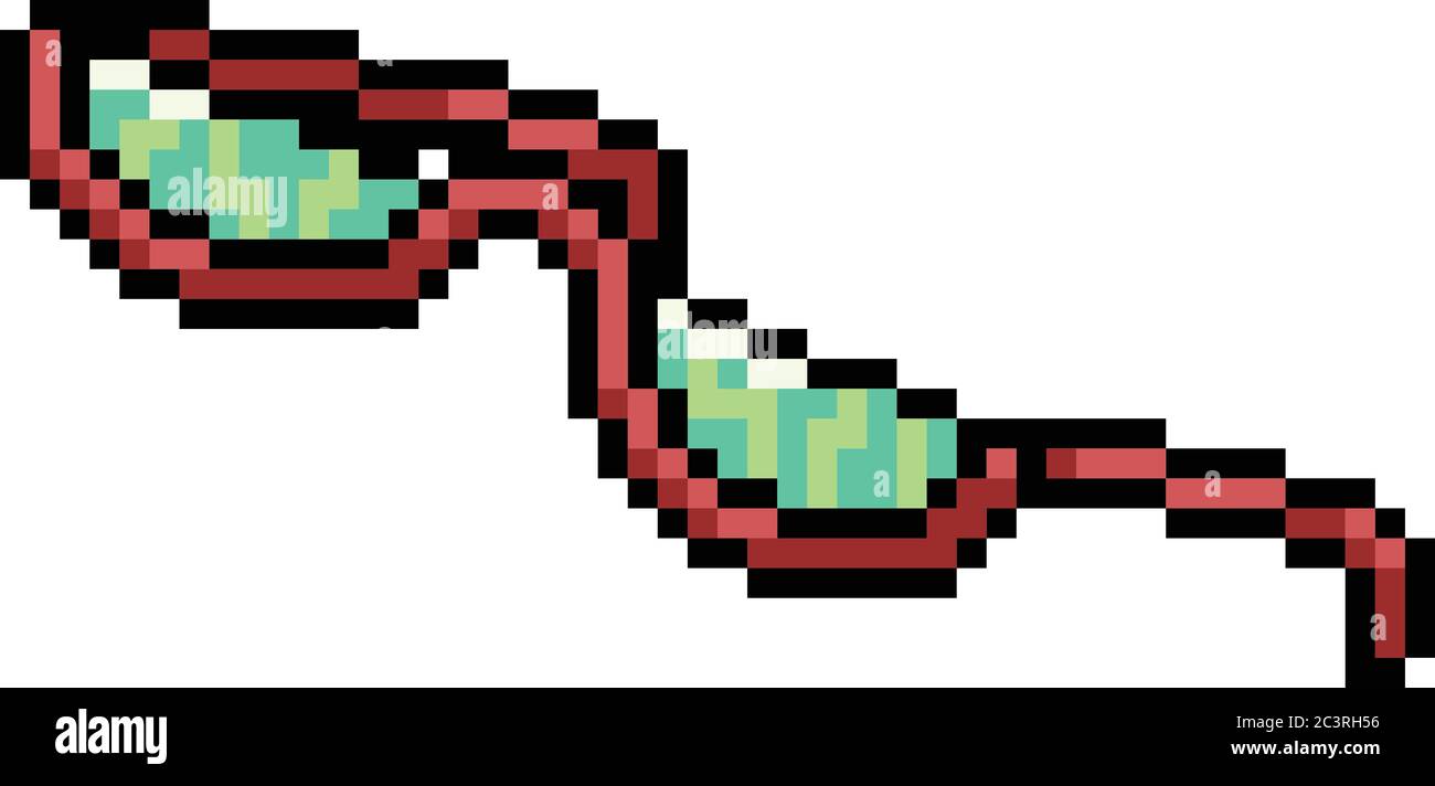 Pixel art sonnenbrille Stock-Vektorgrafiken kaufen - Alamy