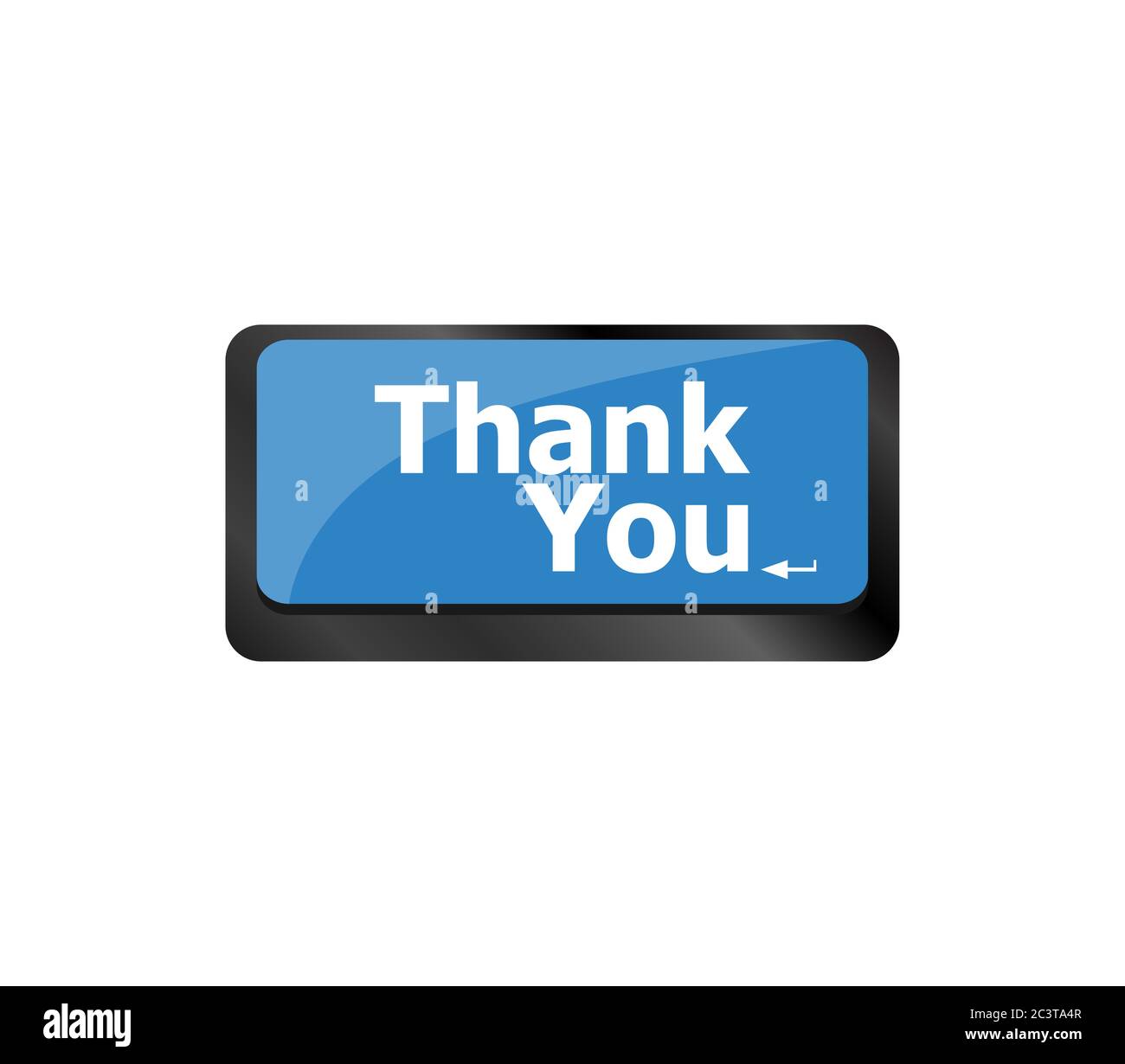 Computer keyboard with thank you key -Fotos und -Bildmaterial in hoher ...