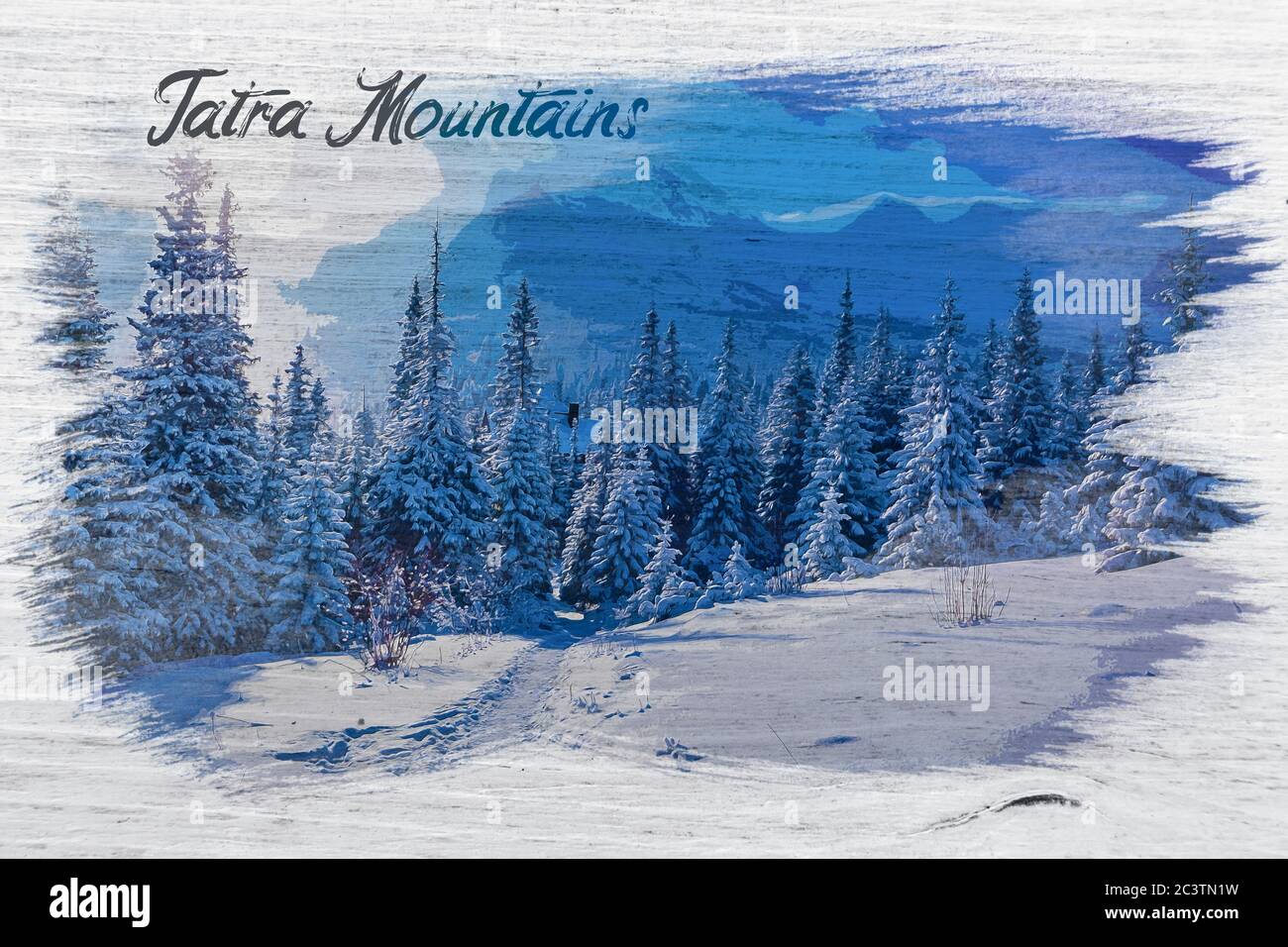 Berge winter sketch -Fotos und -Bildmaterial in hoher Auflösung – Alamy