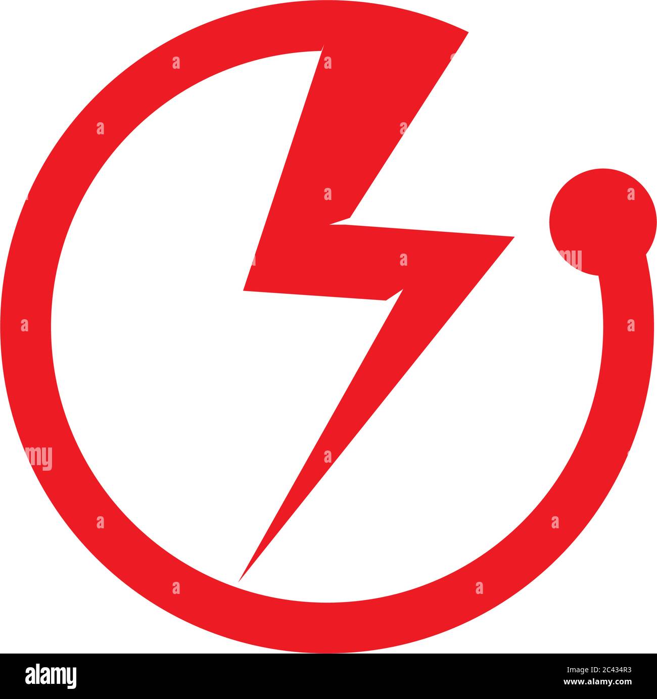 Blitz Logo Vorlage Vektor icon Abbildung design Stock-Vektorgrafik - Alamy