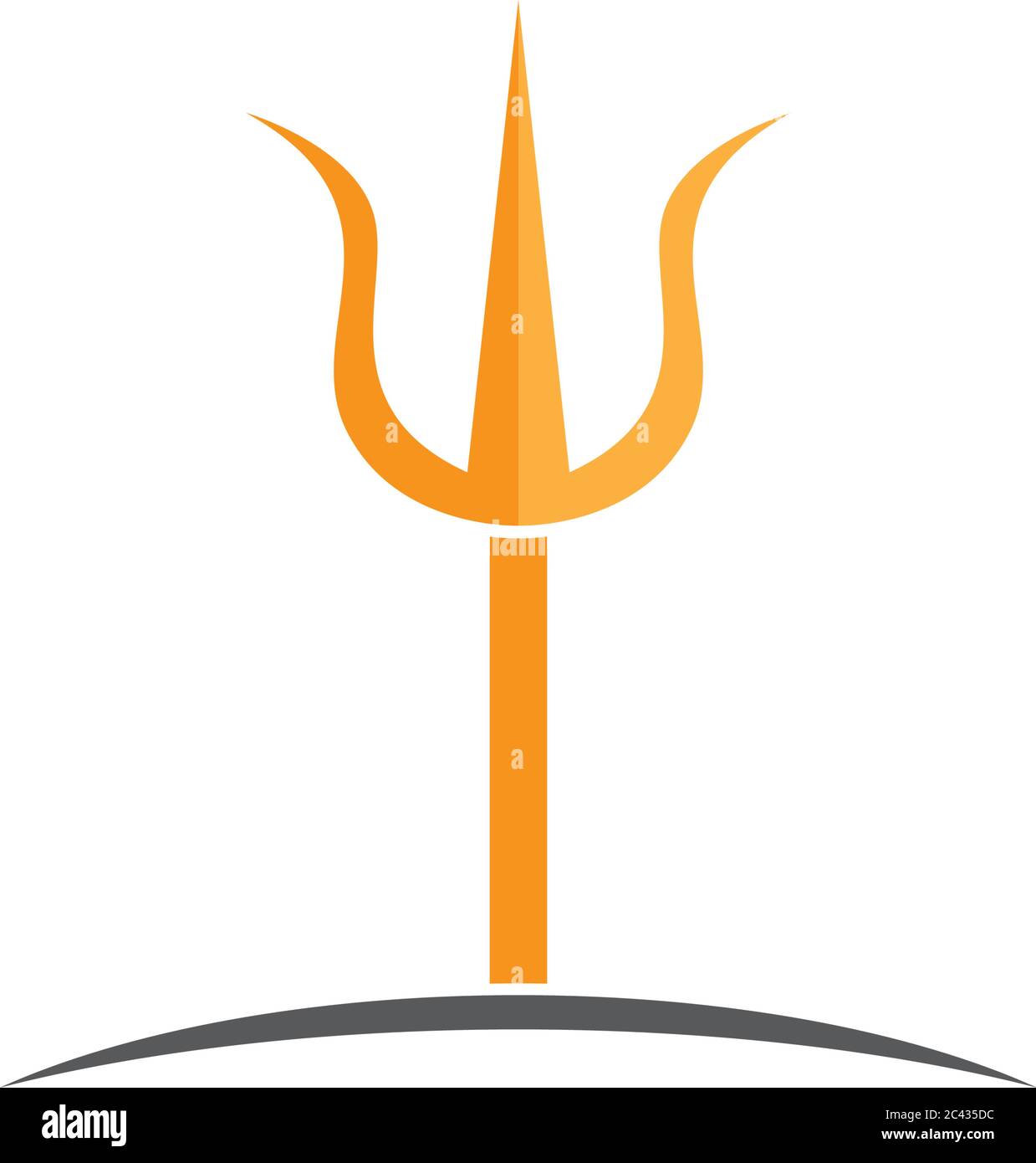 Dreizack Logo Vorlage Vektor icon Abbildung design Stock-Vektorgrafik ...