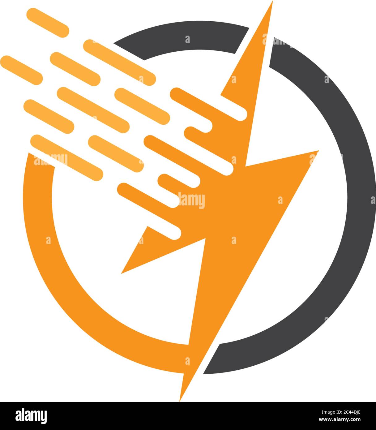 Blitz Logo Vorlage Vektor icon Abbildung design Stock-Vektorgrafik - Alamy