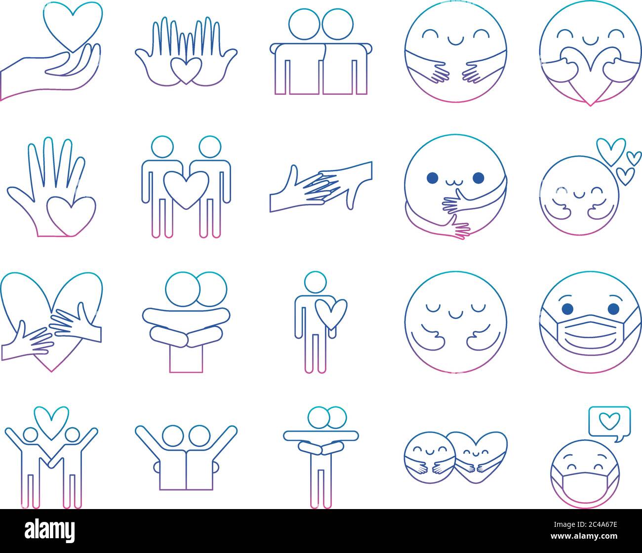 Umarmung gesicht emoji Stock-Vektorgrafiken kaufen - Alamy