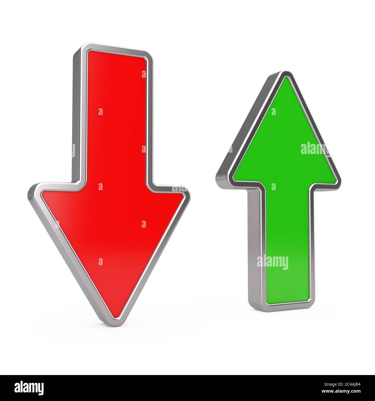 Roter pfeil nach unten Ausgeschnittene Stockfotos und -bilder - Alamy