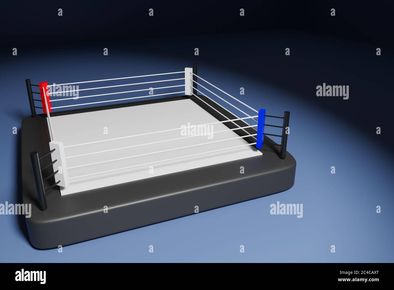 Boxing ring 3d illustration -Fotos und -Bildmaterial in hoher Auflösung ...