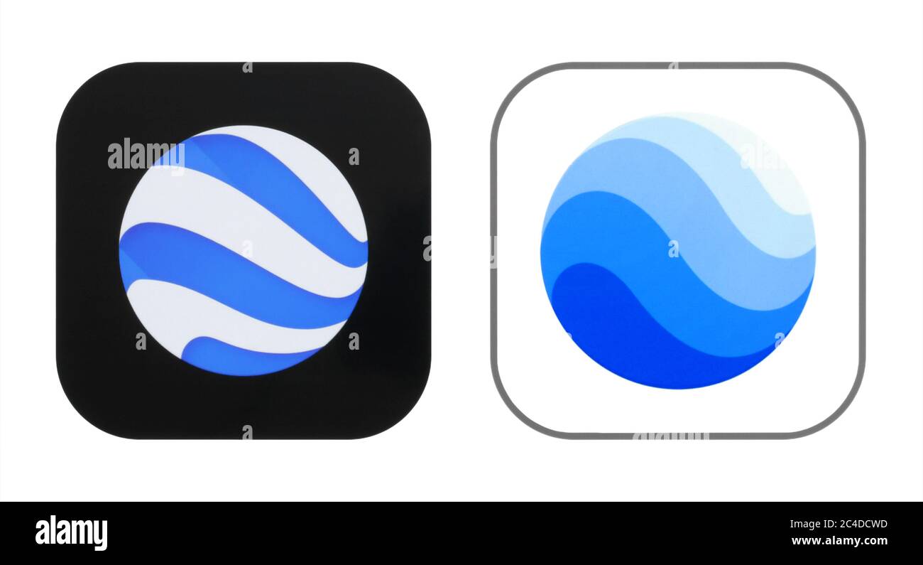 Google earth map Ausgeschnittene Stockfotos und -bilder - Alamy