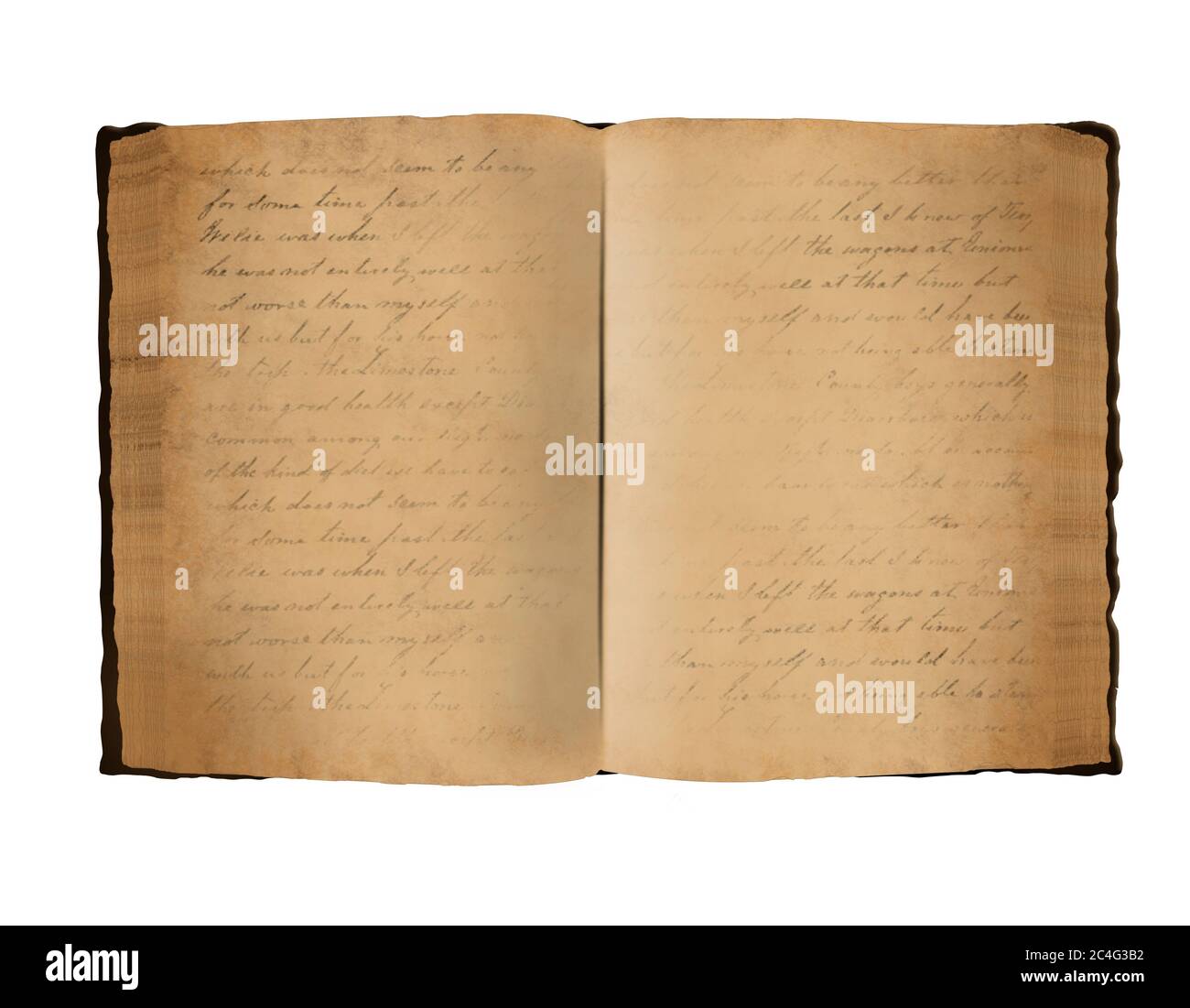 Geschriebene buchseite Ausgeschnittene Stockfotos und -bilder - Alamy