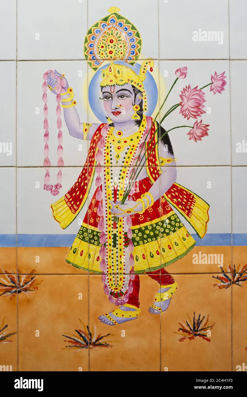 Religious Art Hindu Krishna Stockfotos und -bilder Kaufen - Alamy