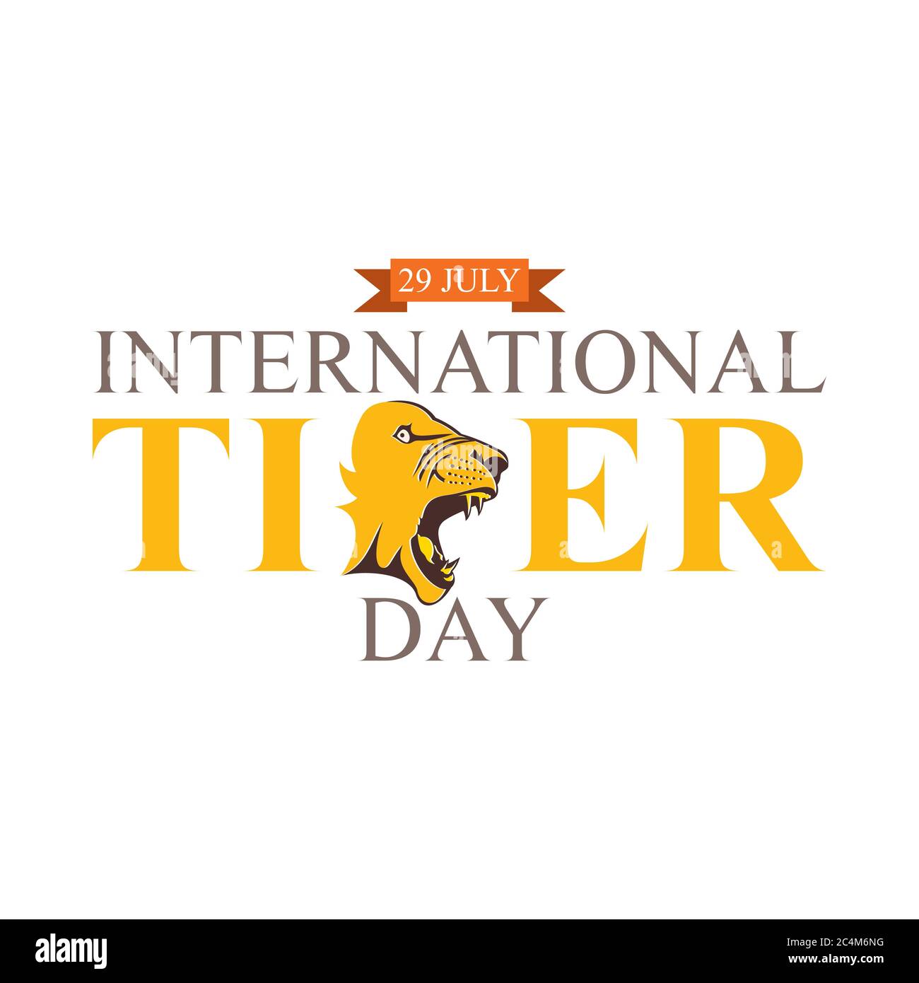 vektor-Illustration von internationalen Tiger Tag Poster Design Stock ...