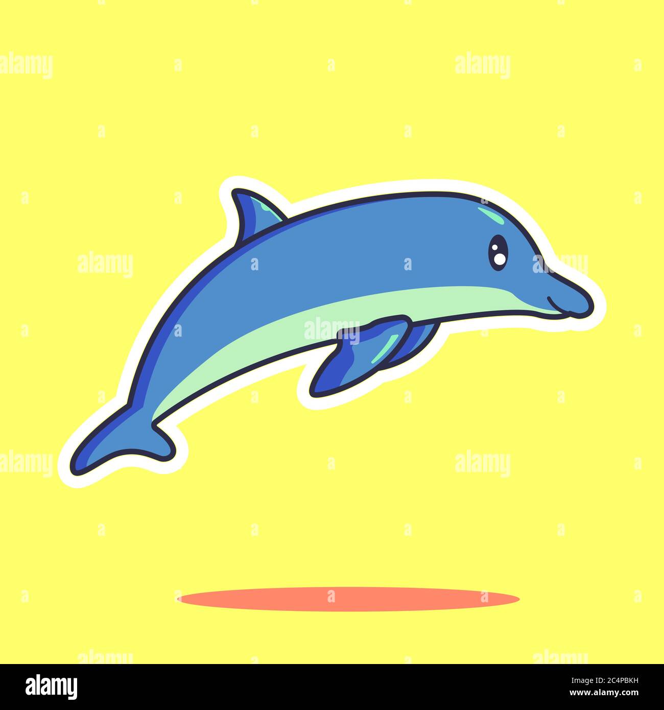 Cartoon delfin Stock-Vektorgrafiken kaufen - Alamy