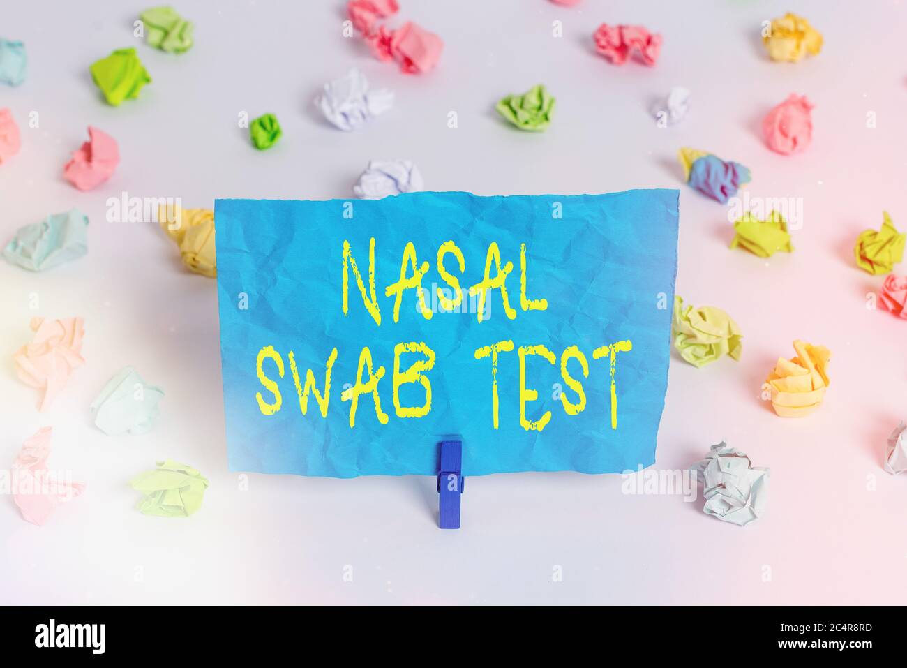 Konzeptionelle Handschrift mit Nasal Swab Test. Konzept Bedeutung ... Konzeptionelle Handschrift mit Nasal Swab Test. Konzept Bedeutung ...