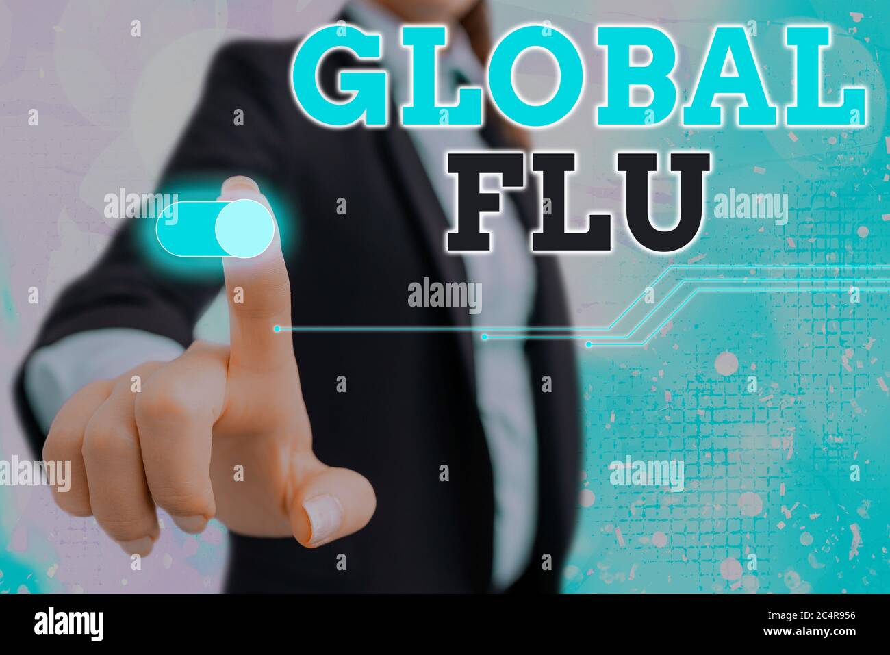 Konzeptionelle Handschrift mit Global Flu. Konzept Bedeutung Allgemeine ...