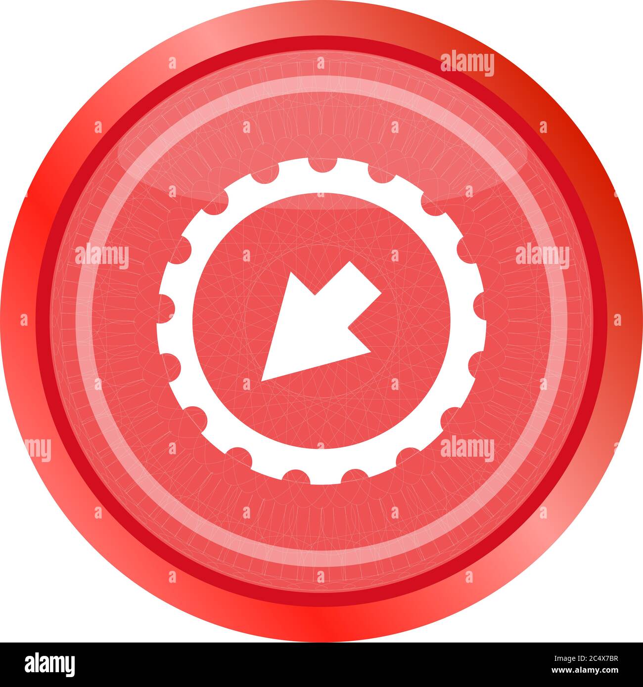 Web-Symbol Pfeil auf Zahnräder Zahnrad Zeichen Web-Taste. Zahnräder ...